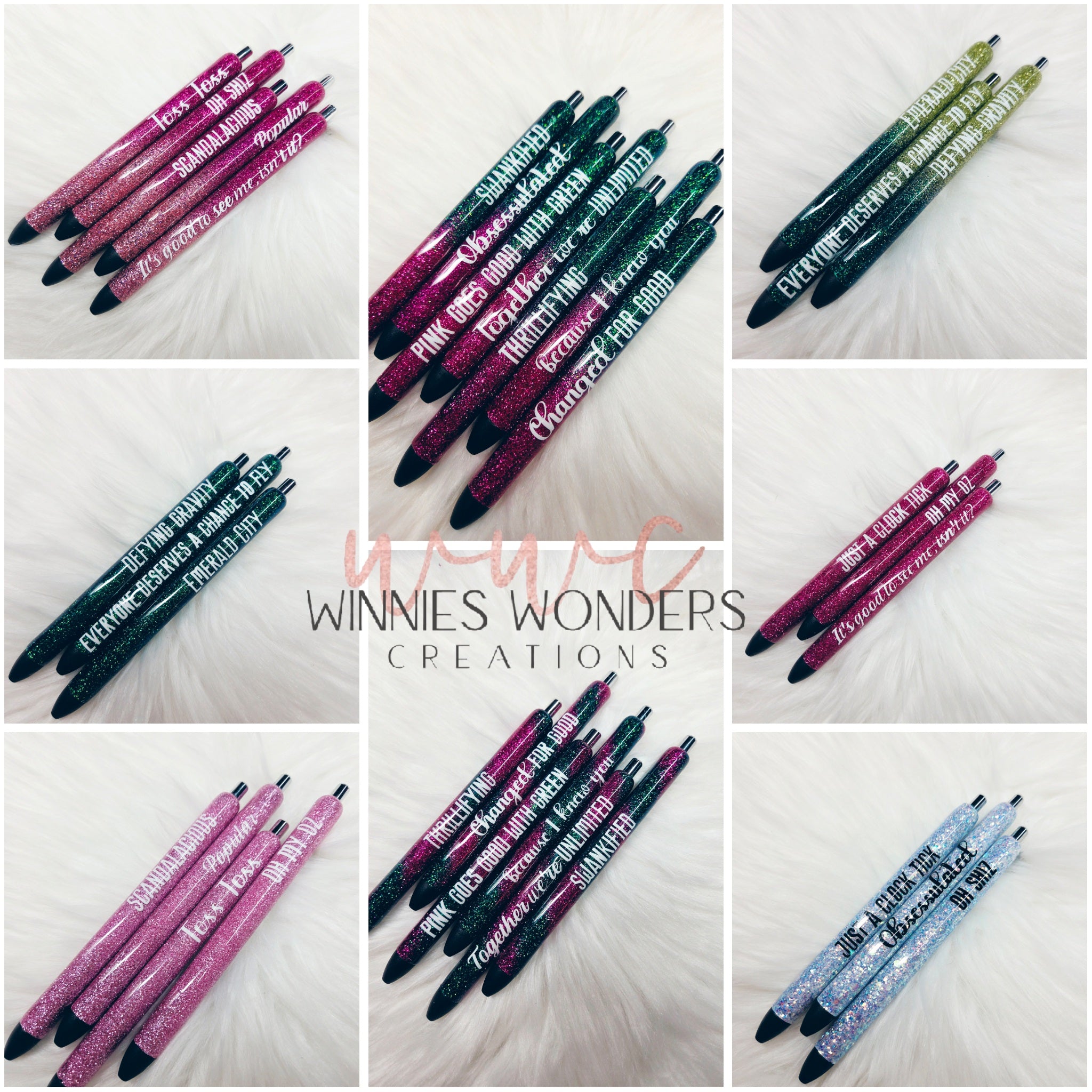 Wicked Themed Pens – Winnies Wonders Creations