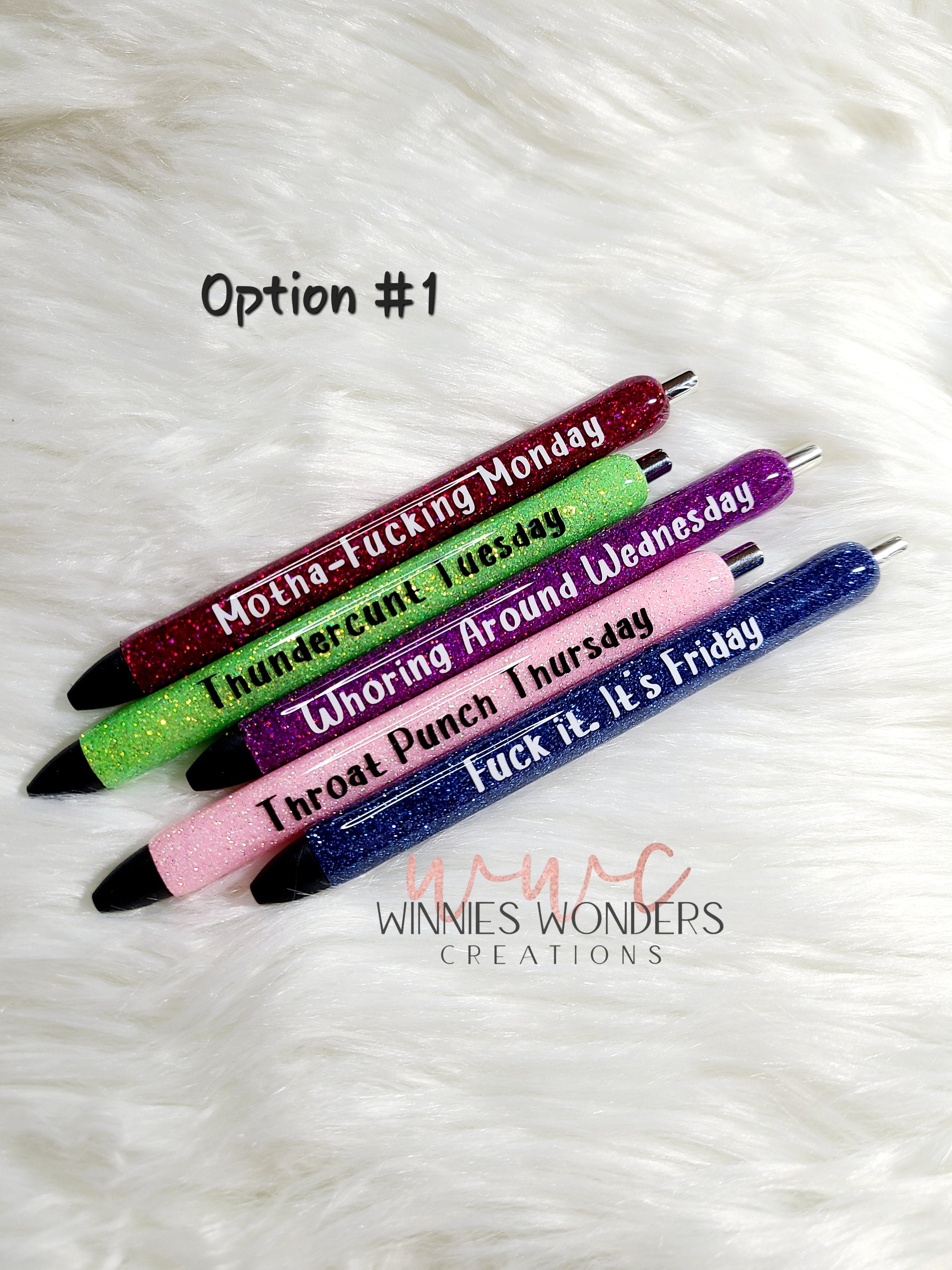 Sweary Week Pens – Winnies Wonders Creations