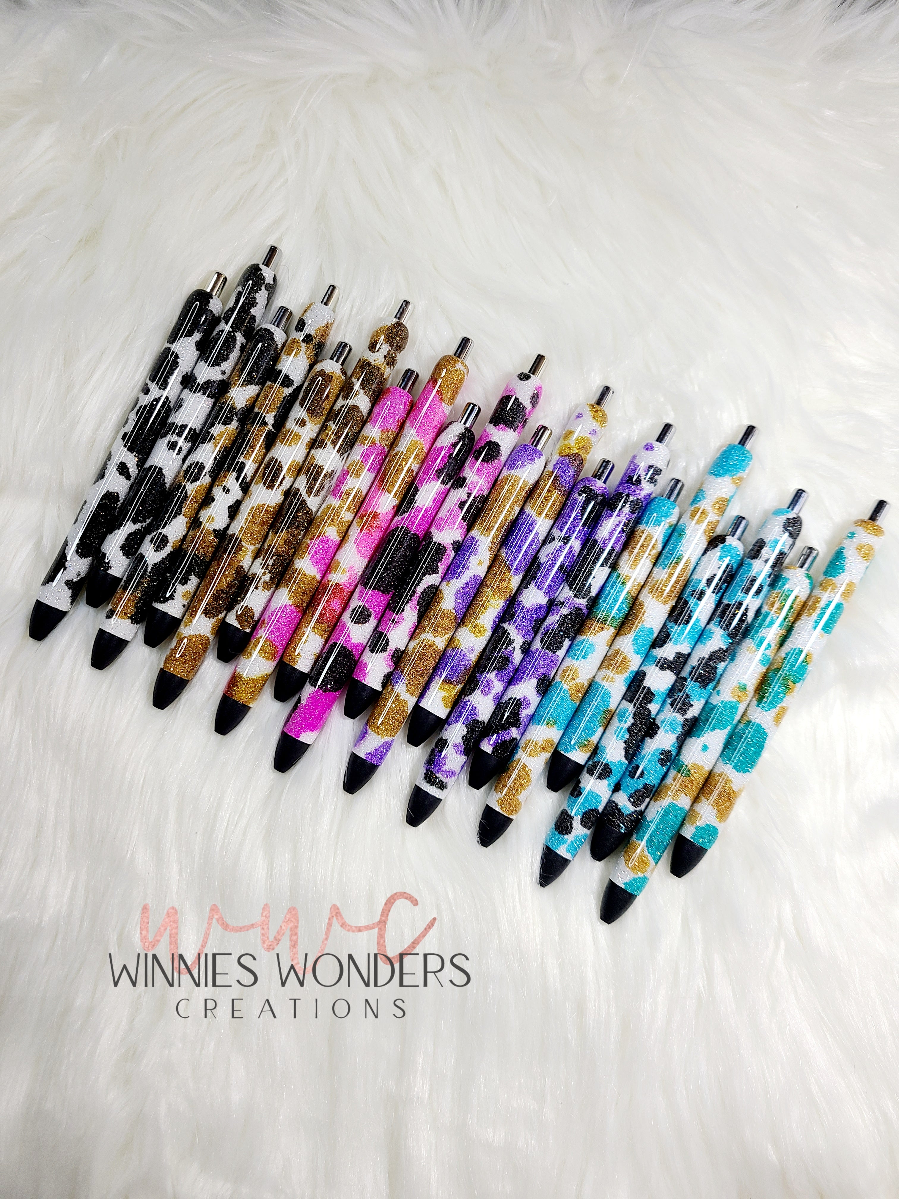 Cow Print Pens – Winnies Wonders Creations